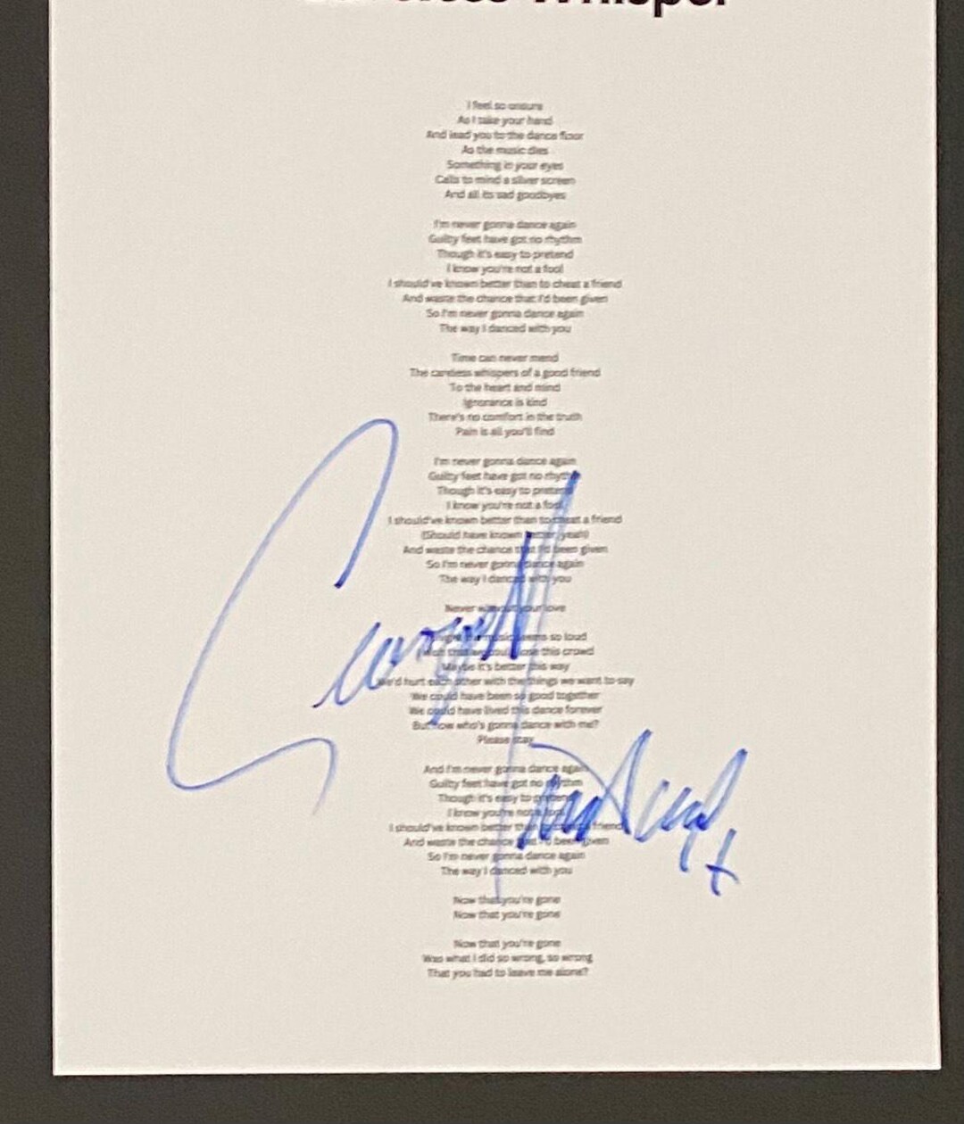 George Michael Autograph on A4 Music Page With COA - Etsy