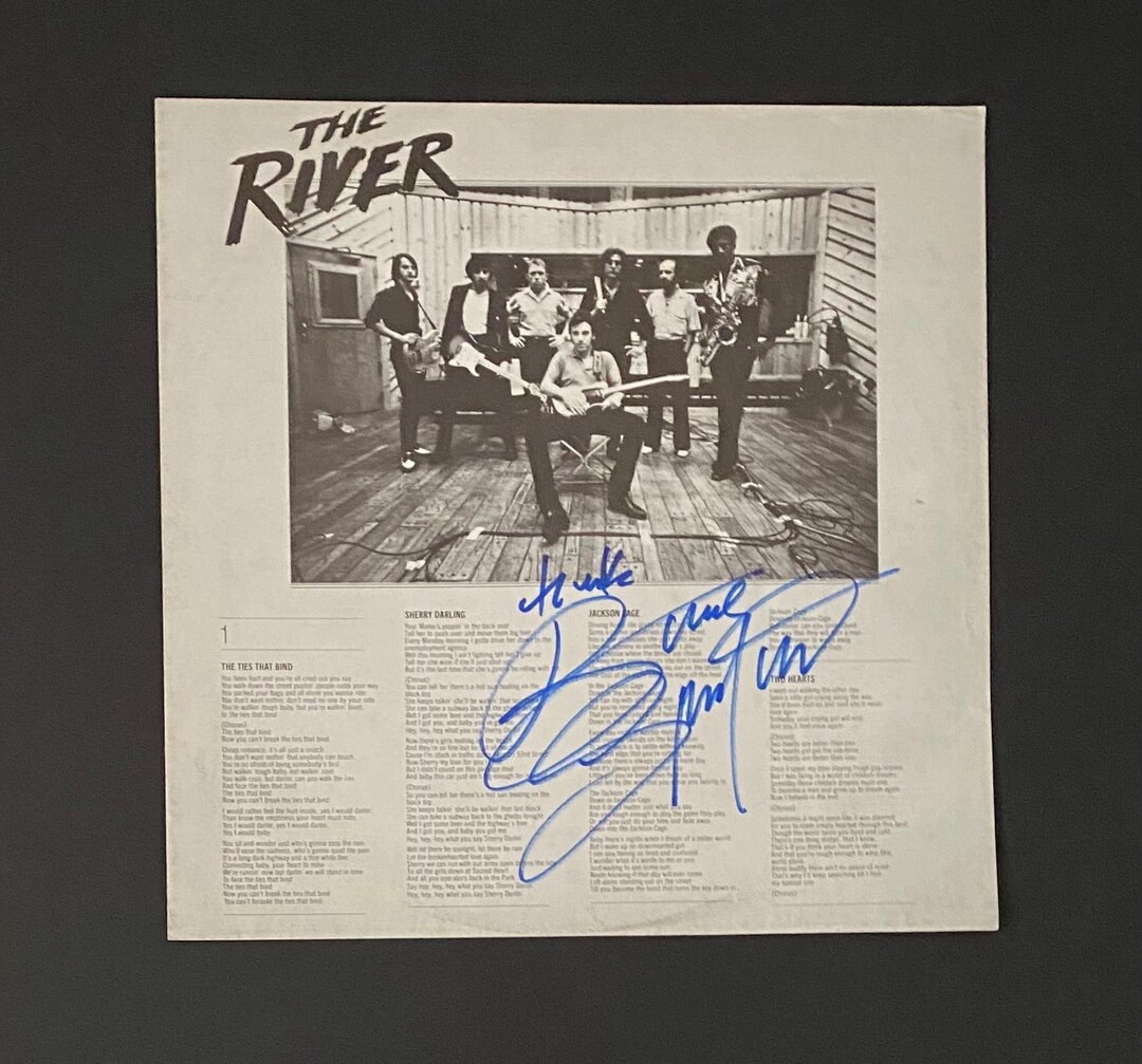 Bruce Springsteen Autograph on the River Lyric Sheet - Etsy