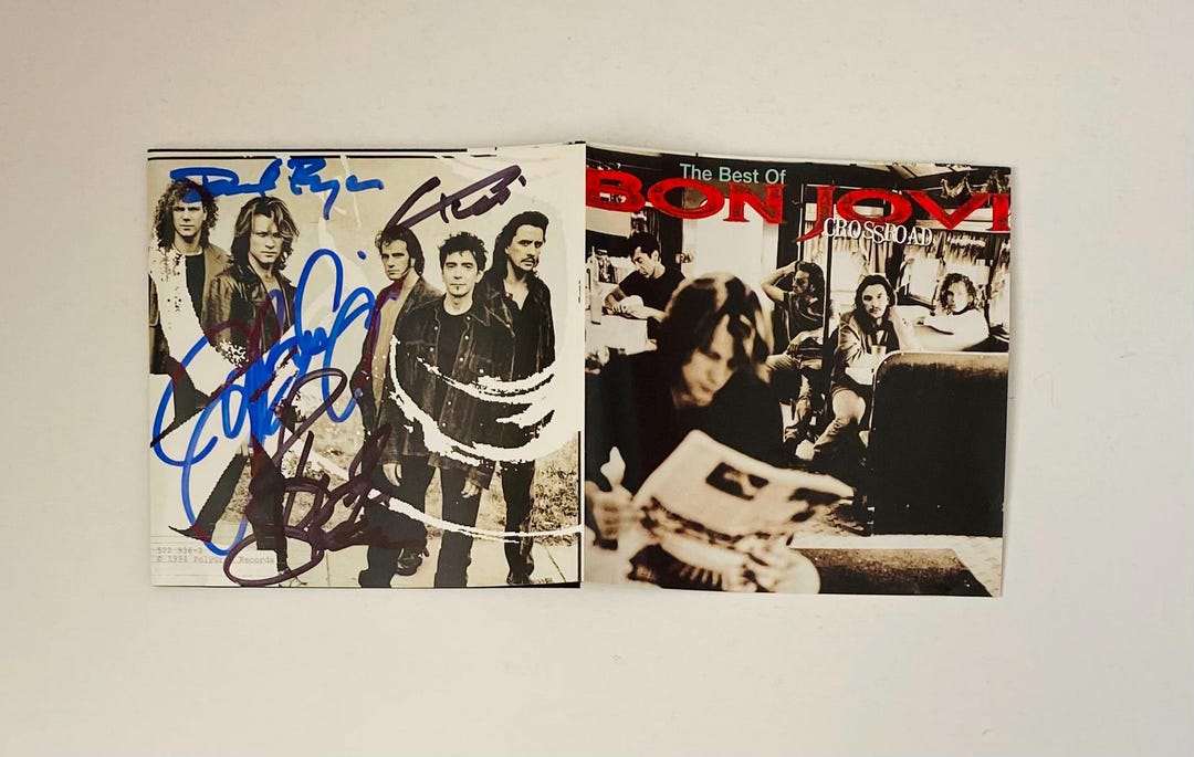 Bon Jovi Autographed CD Cover With COA - Etsy