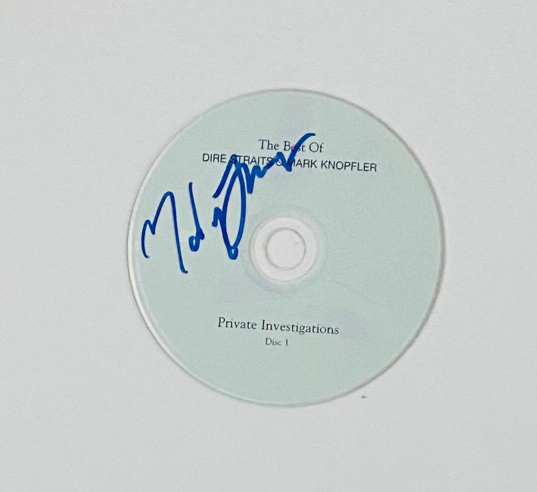 Mark Knopfler Dire Straits Autographed CD With COA - Etsy