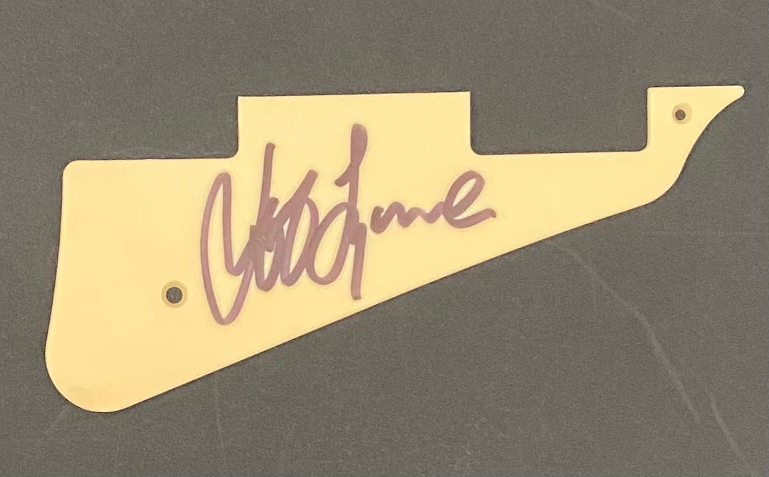 Jeff Lynne ELO Autograph on Les Paul Guitar Pickguard With COA - Etsy