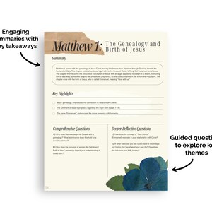 Matthew Bible Study Guide: New Testament Overview (digital Download) - Etsy