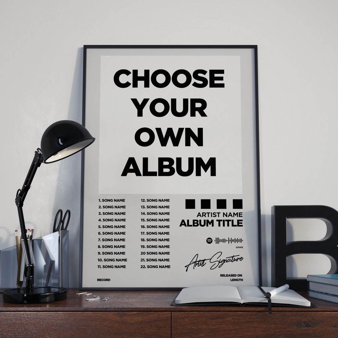 Custom Album Cover Personalized Album Cover Custom Poster Customizable ...