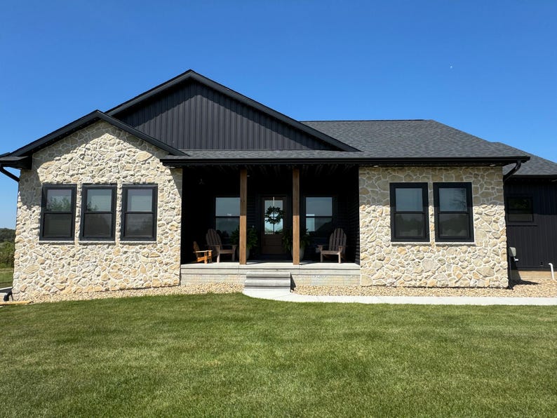 Custom Modern Ranch Floorplan-detailed - Etsy