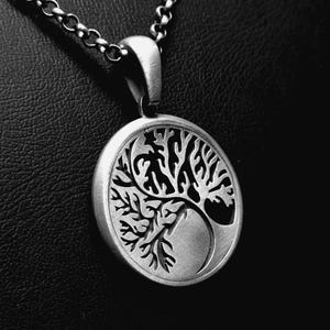 Tree of Life Pendant Necklace for Men and Women, Sterling Silver ...