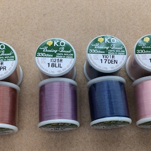 K.O. Beading Thread, Japanese Beading Thread, 55yd, Size D Beading ...