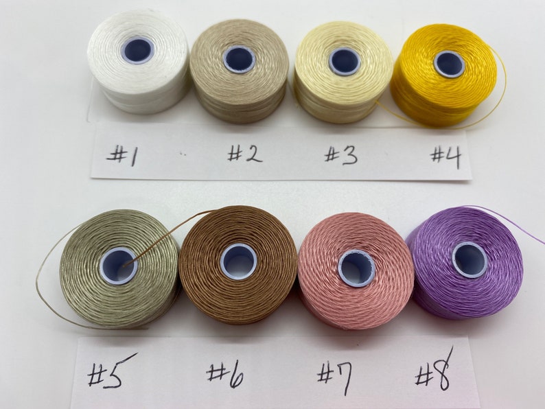 S-lon Superlon Beading Thread Tex 45 Size D 78 Yard Bobbin - Etsy