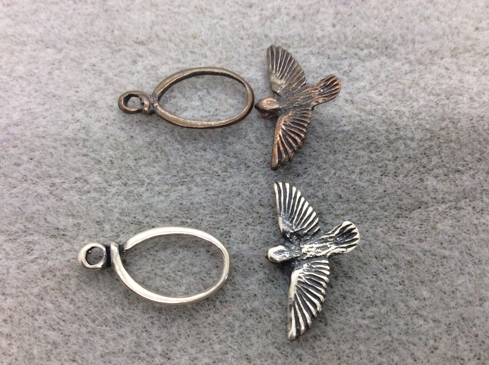 Green Girl Studios, Fine Pewter Clasps, Nautilus Clasp, Flying Sparrow ...