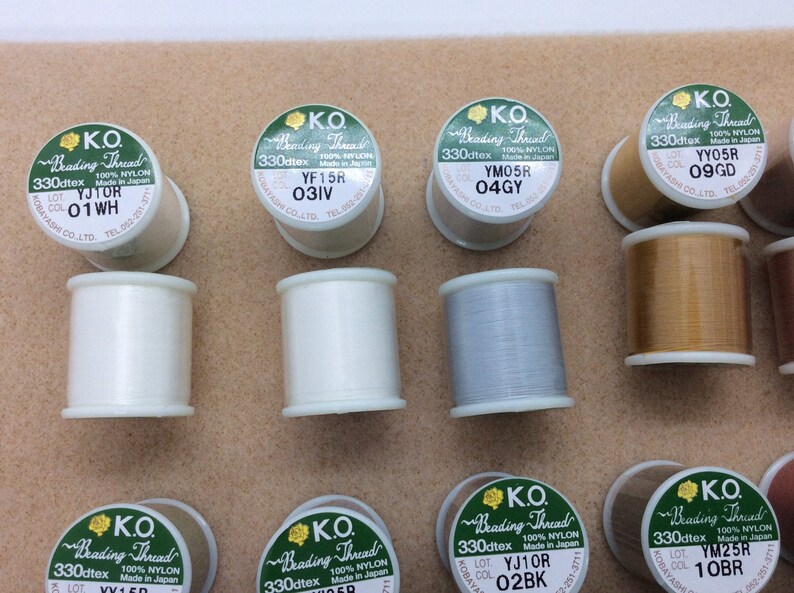 K.O. Beading Thread, Japanese Beading Thread, 55yd, Size D Beading ...