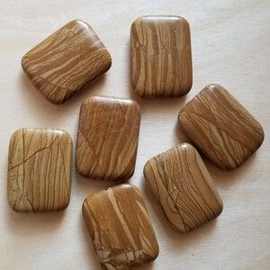 Natural Walnut Jasper 40 x 28mm Rectangle Focal Beads Brown | Etsy