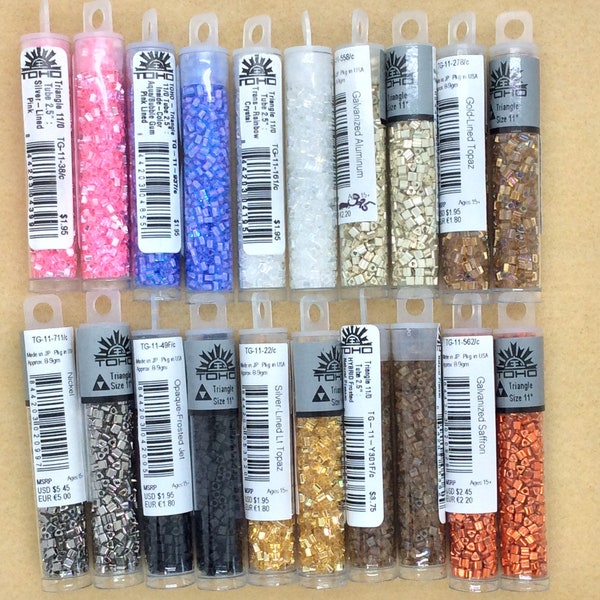 Toho Triangle Beads - Etsy
