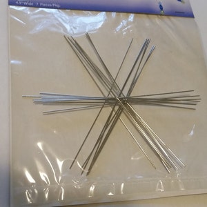 Beadsmith Wire Snowflake Ornament Form,4.5 Inch Wide, 7pcs, Ornament ...