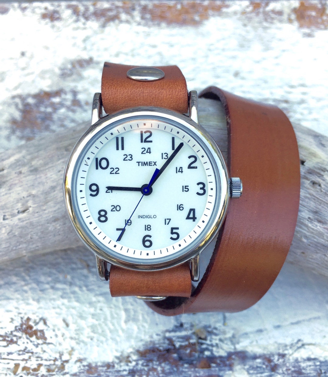 Timber Brown Wrap Watch-timex-leather Watch-fossil-bracelet-handmade ...