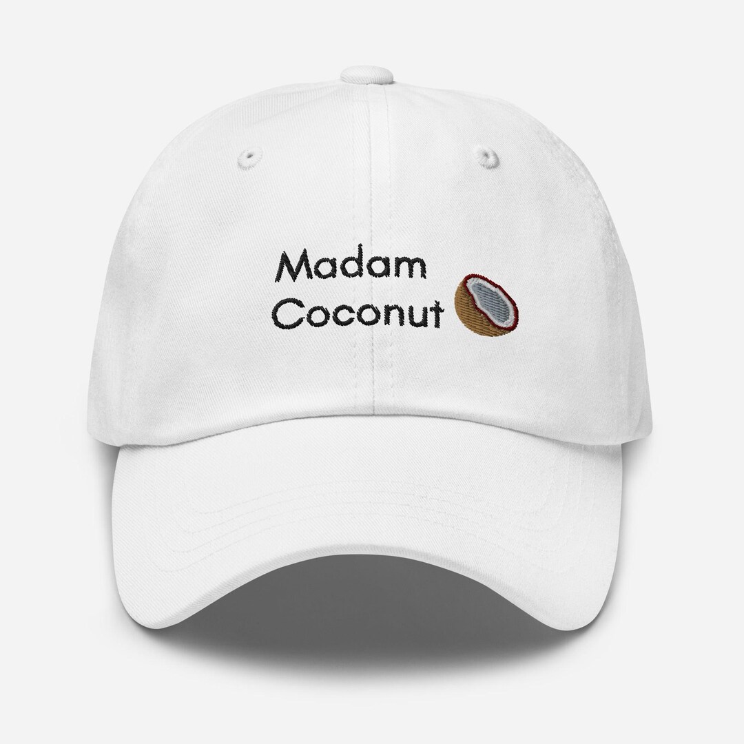 Kamala Coconut Embroidered Hat, Madam Coconut Tree Hat - Etsy