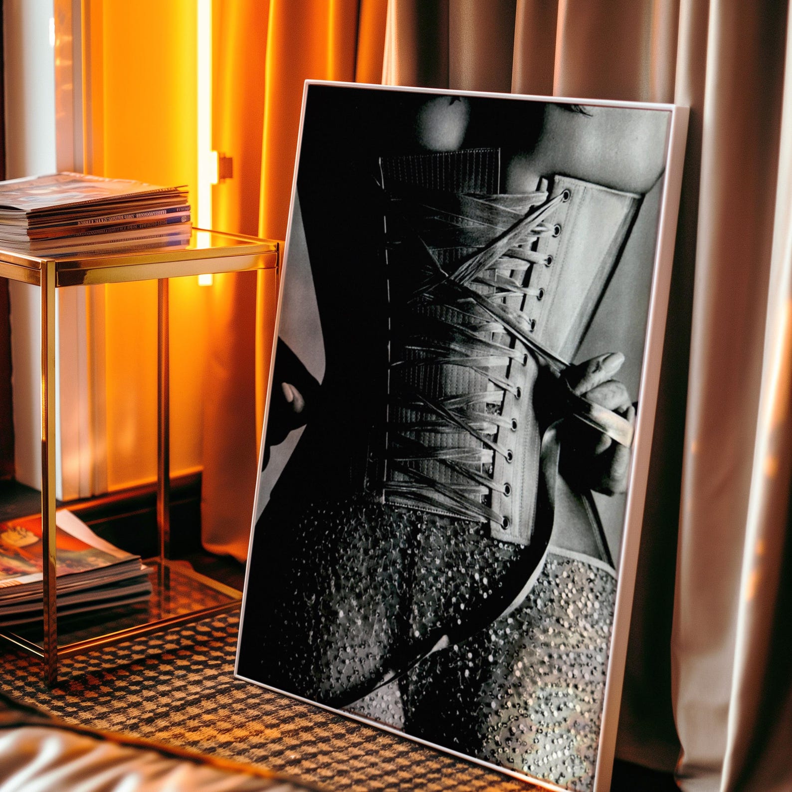 Corset Poster, Fashion Magazine Wall Art, Vintage Poster, Trendy 70s ...