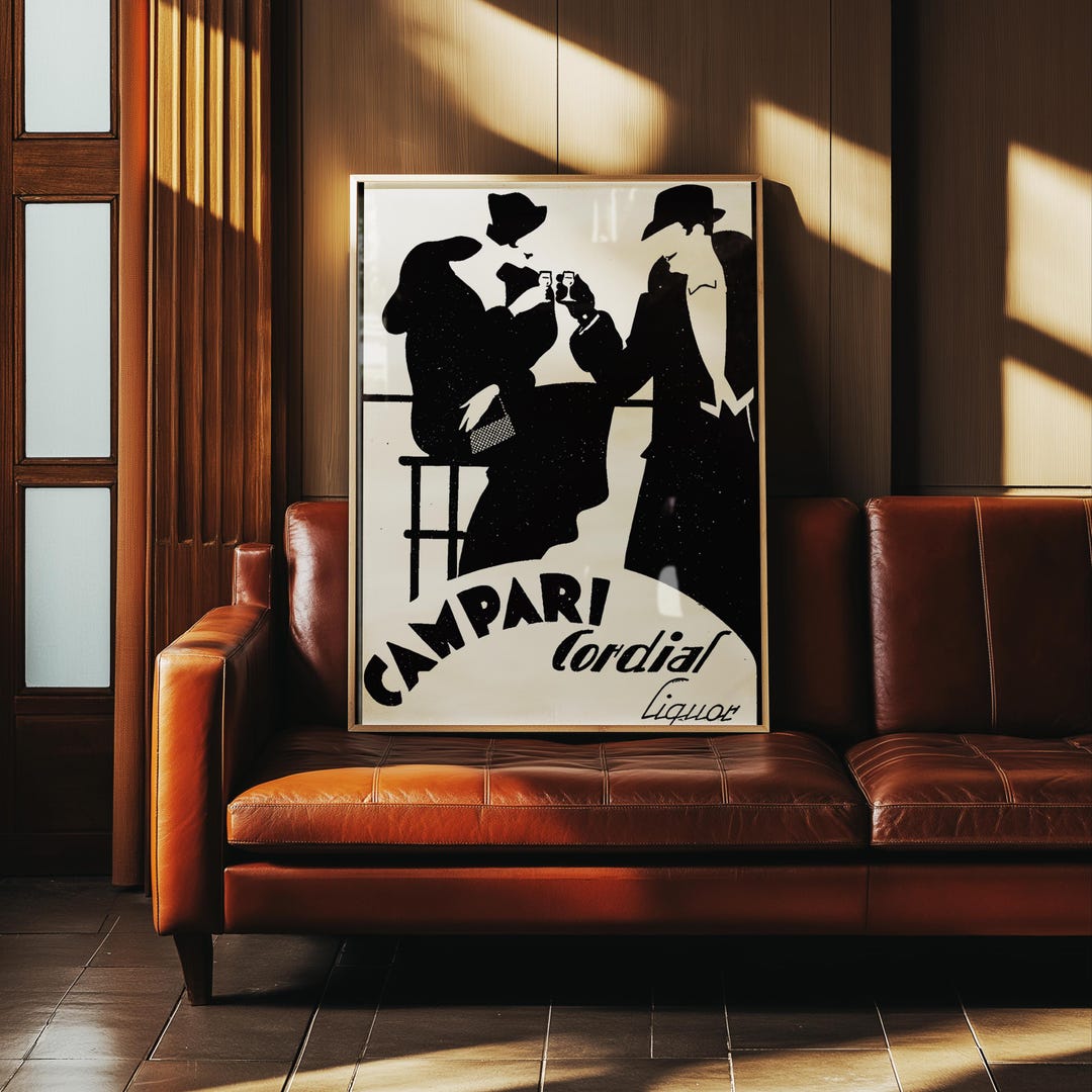 Campari Poster, Campari Cordial Liquor Print, French Print, Retro ...