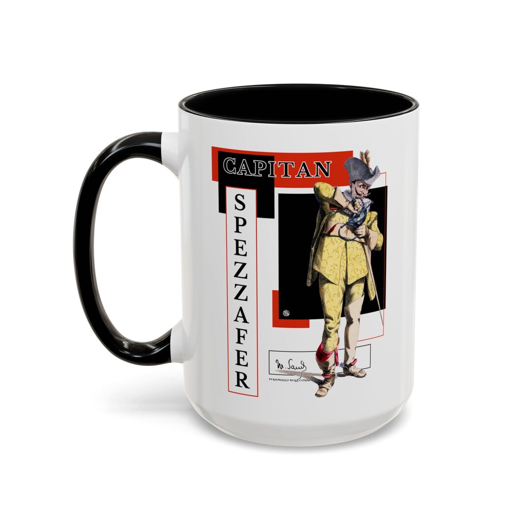 Commedia Dell'arte Mug: Capitan Spezzafer, Maurice Sand 11oz or 15oz ...