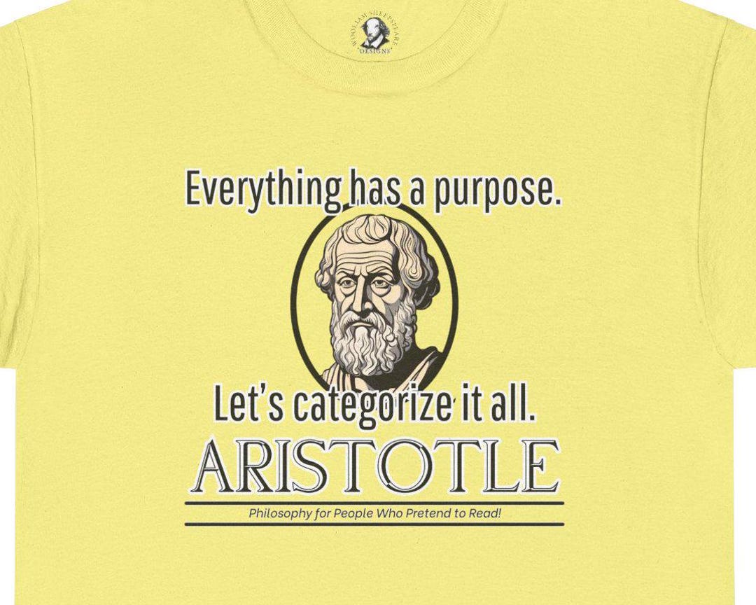 Aristotle Heavy Thinker in a Light Tee: Funny Gift for Philosophers ...