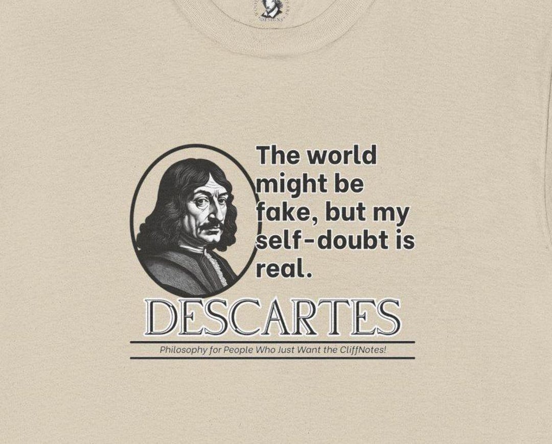 René Descartes Heavy Thinker in a Light Tee: Funny Gift for ...