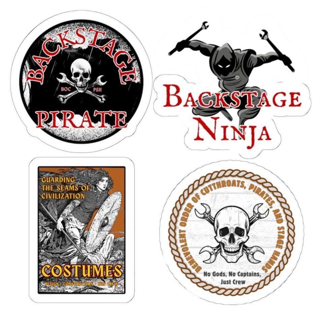 Stage Crew Sticker Pack – Vinyl Decals for Theatre Tech, Pirates ...