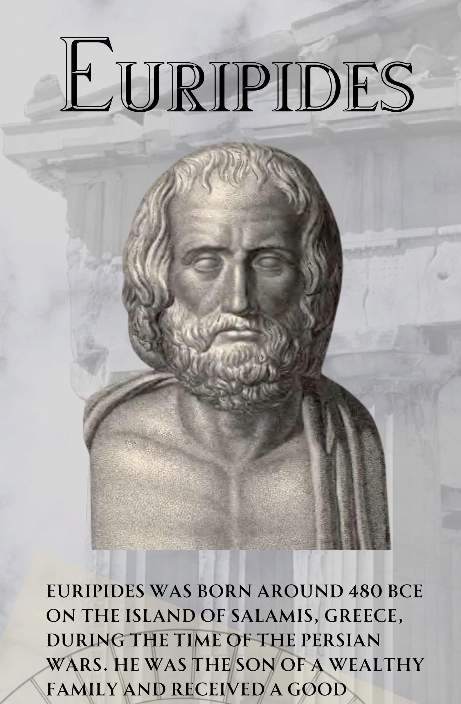 Euripides Poster: Classical Greek Drama Classroom Art - Etsy