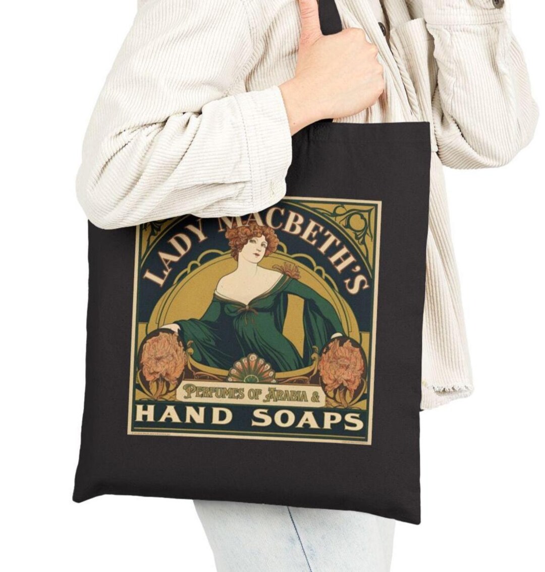 William Shakespeare Tote Bag: Lady Macbeth's Hand Soaps - Cotton Canvas ...