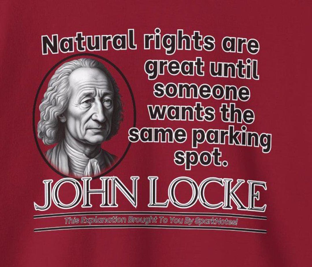 John Locke Heavy Thinker/cool Shirt: Thoughtful Gift for Philosophy ...
