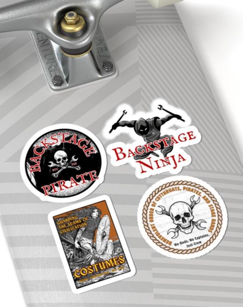 Stage Crew Sticker Pack – Vinyl Decals for Theatre Tech, Pirates ...