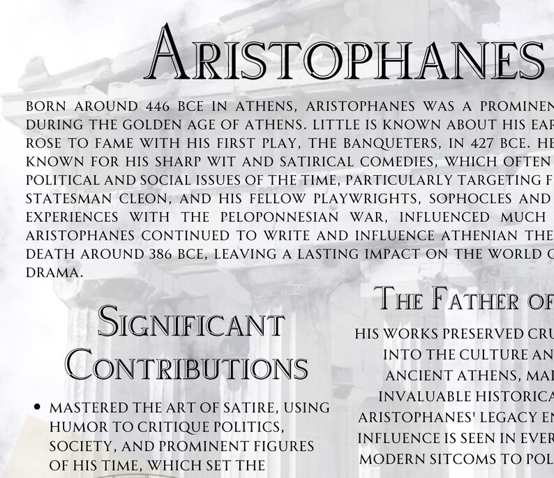 Digital Download, Ancient Greek Playwrights, Sophocles, Aristophanes ...