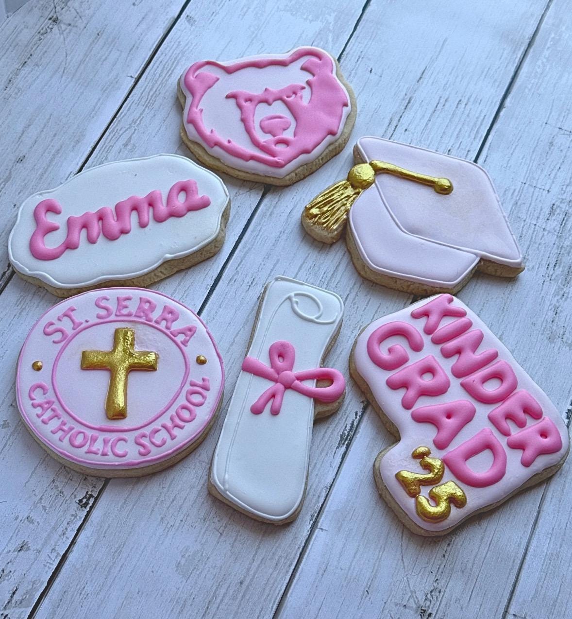 Custom Graduation Cookies –personalized School Logo Name, Colors –class ...