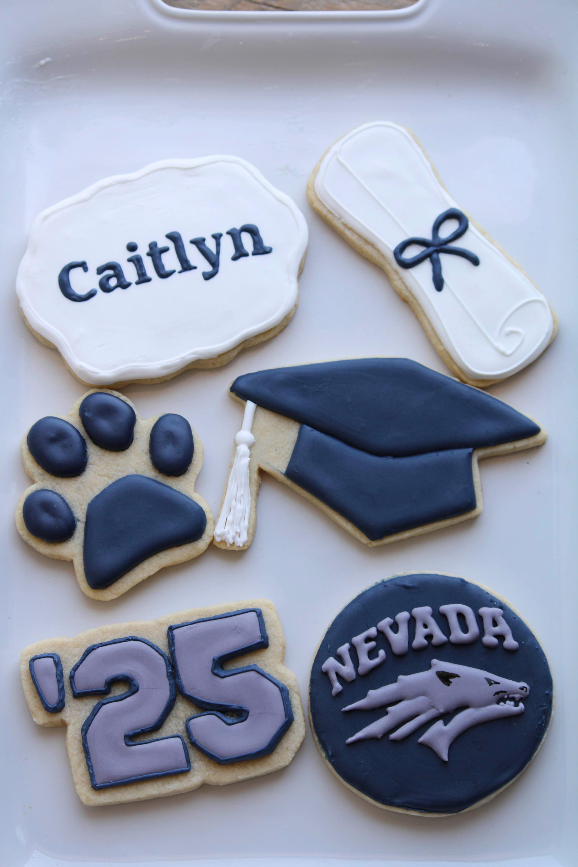Custom Graduation Cookies –personalized School Logo Name, Colors –class ...