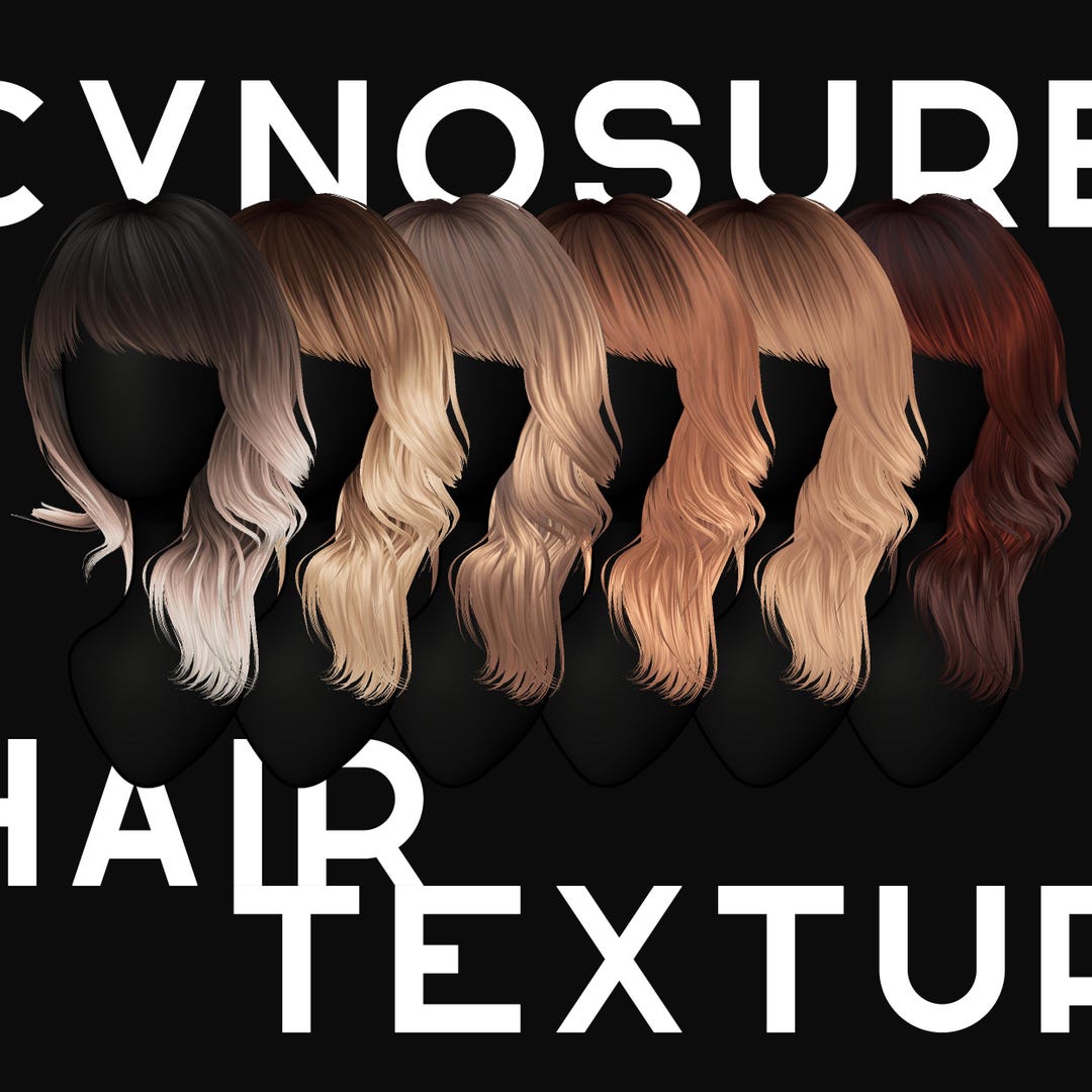 Ombre Hair Texture Pack 3 #IMVU #SECONDLIFE #SIMS - Etsy
