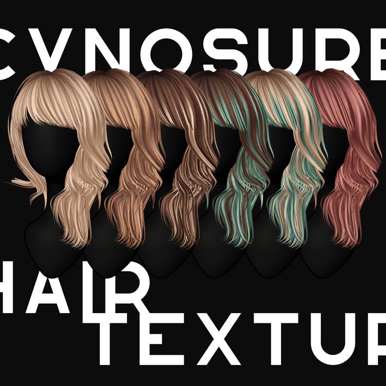 2000s Hair Texture Pack 1 #IMVU #SECONDLIFE #SIMS - Etsy