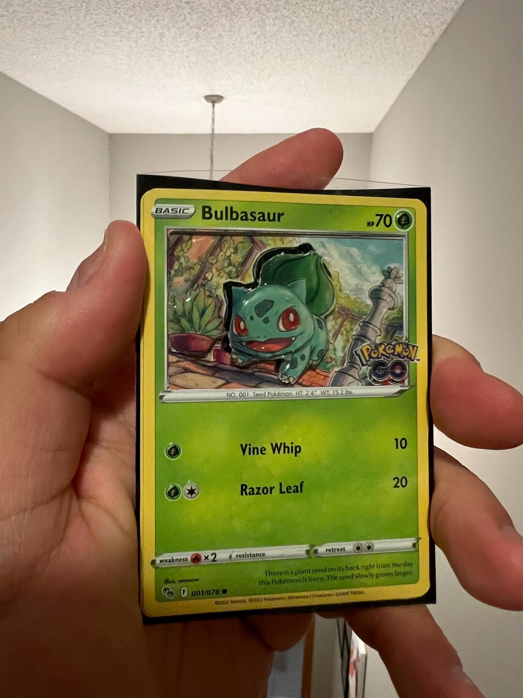 Bulbasaur 3D Pokemon Card - Etsy