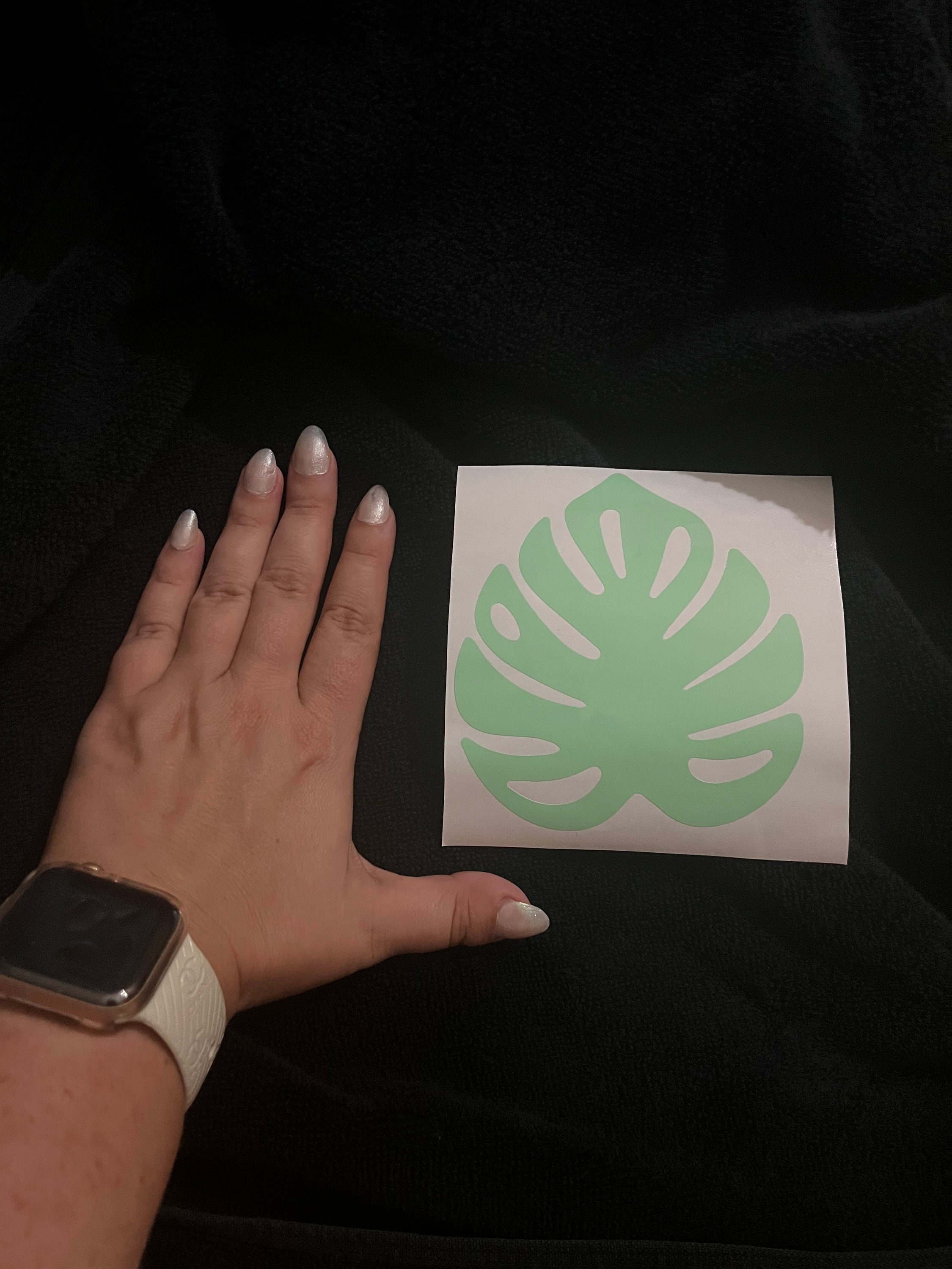Monstera Leaf Vinyl Window Decal - Etsy
