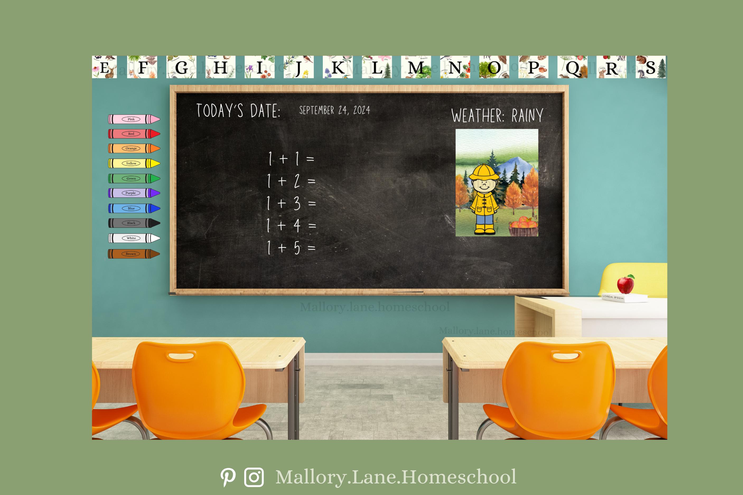 Basic Colored Crayon | Printable | Classroom | Homeschool - Etsy