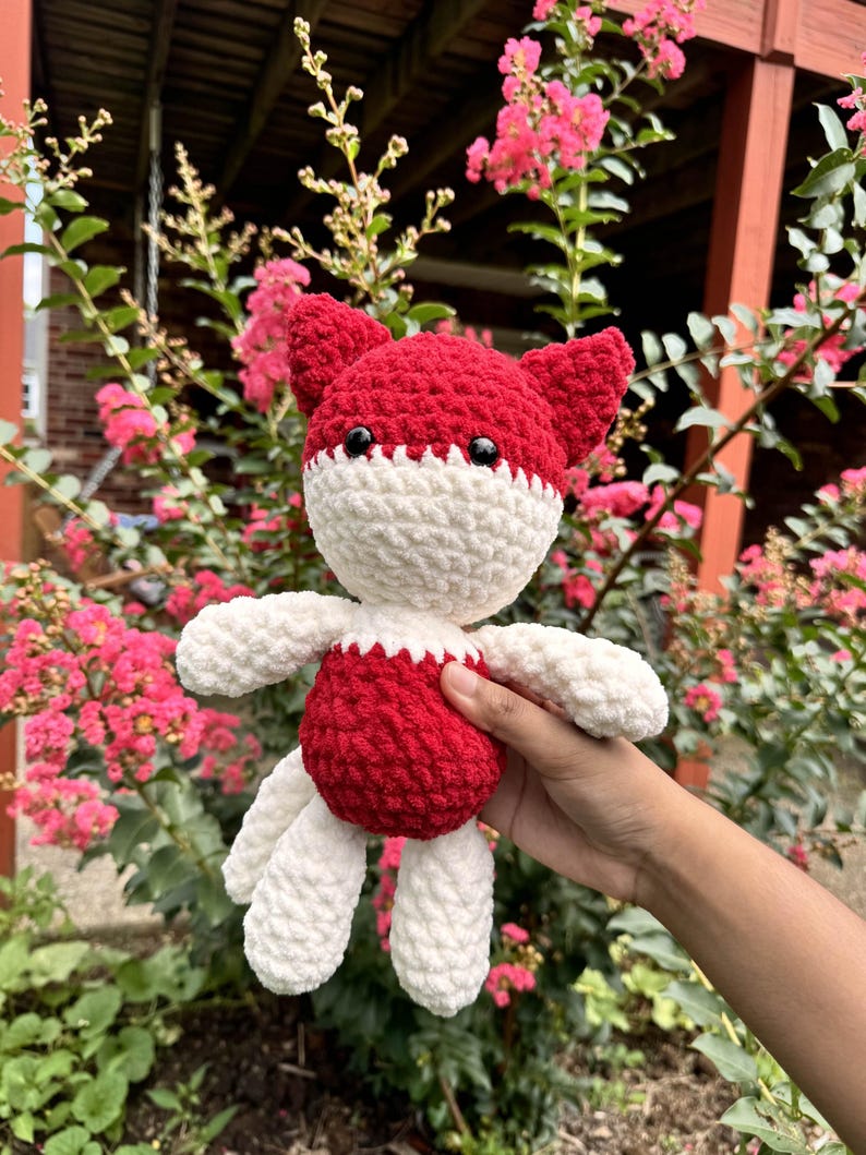 POKECAT Handmade Crochet Pokeball Inspired Kitten Plush, Amigurumi ...