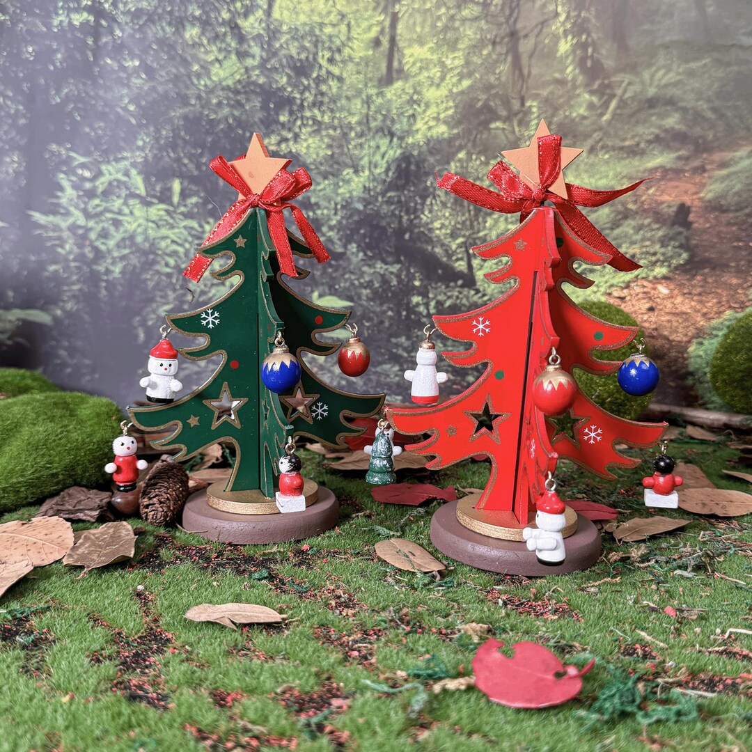 Wooden Christmas Tree Puzzle, Christmas Puzzle, Christmas Tree Toy, DIY ...