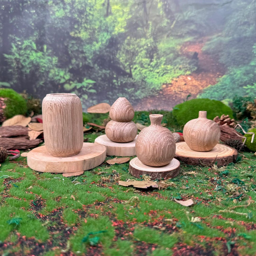 Handcrafted Wooden Mini Vase, Oak Wood Vase, Minimalist Wooden Vases ...