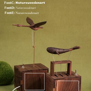 Whale Automata, Swan Automata, Automata Music Box, Wooden Mechanical ...