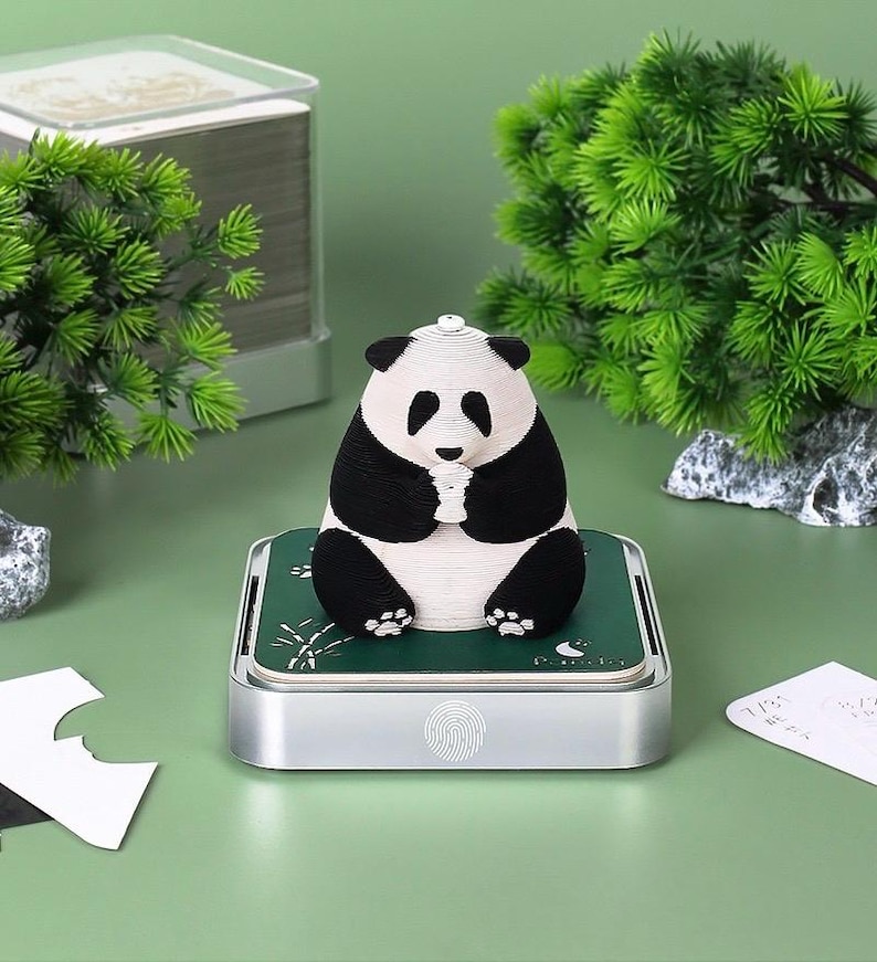 2025 Desk Calendar, 3D Paper Art Calendar, 3D Panda Design Calender ...