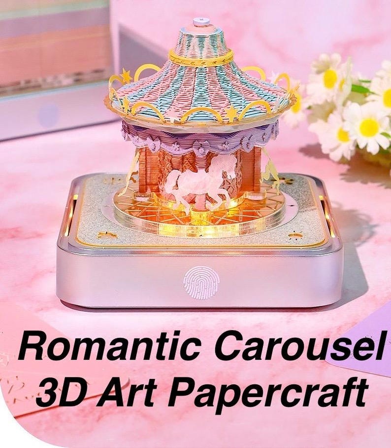 2026 Desk Papercraft Calendar, 3D Paper Notes, 3D Desk Decorations, 3D ...