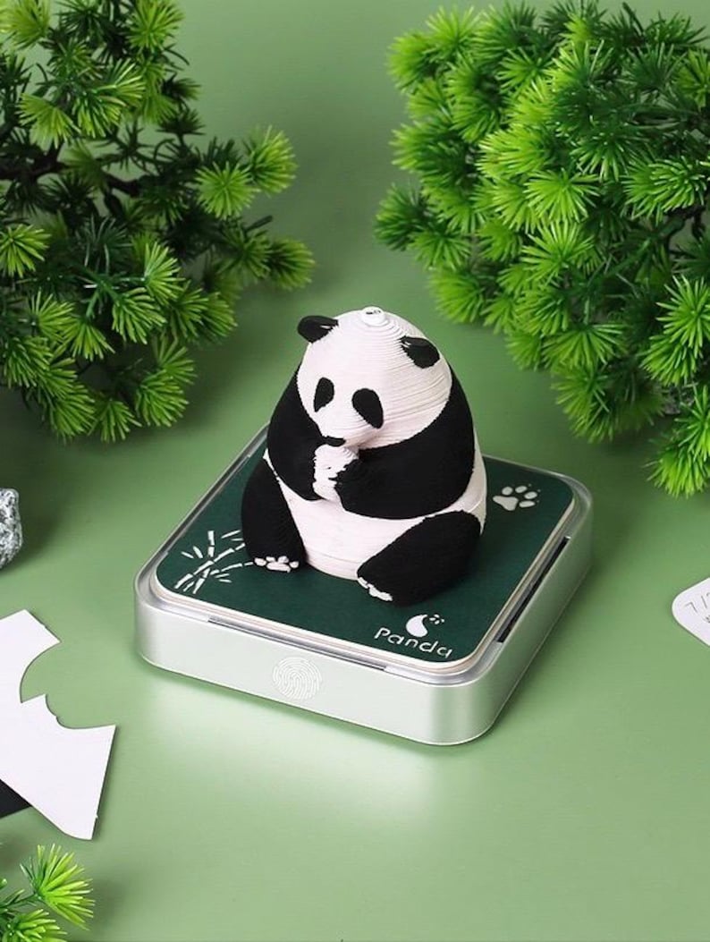 2025 Desk Calendar, 3D Paper Art Calendar, 3D Panda Design Calender ...