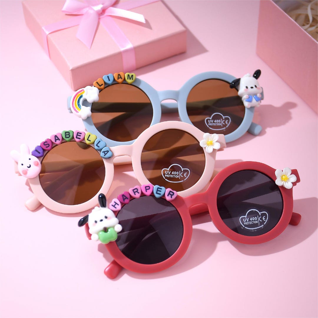 Custom Sunglasses for Kids, Bunny Gift Idea, Toddler Kids Gift With ...