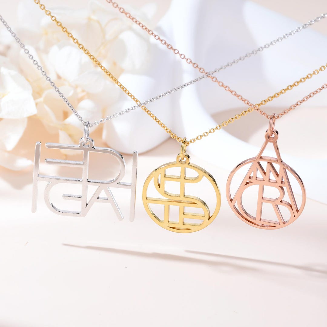 Personalized Logo Name Necklace, Custom Name Necklace, Unique Gift for ...
