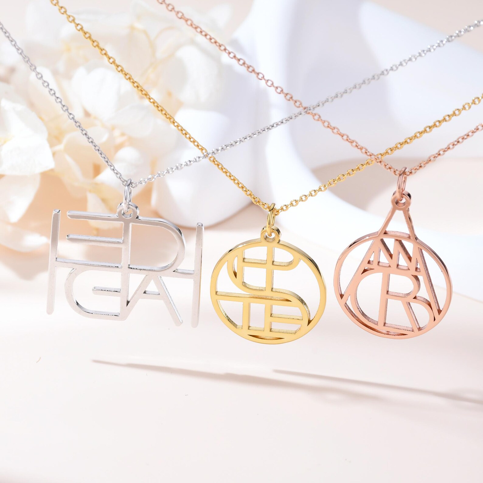 Personalized Name Logo Necklace, Custom Name Necklace, Unique Gift for ...