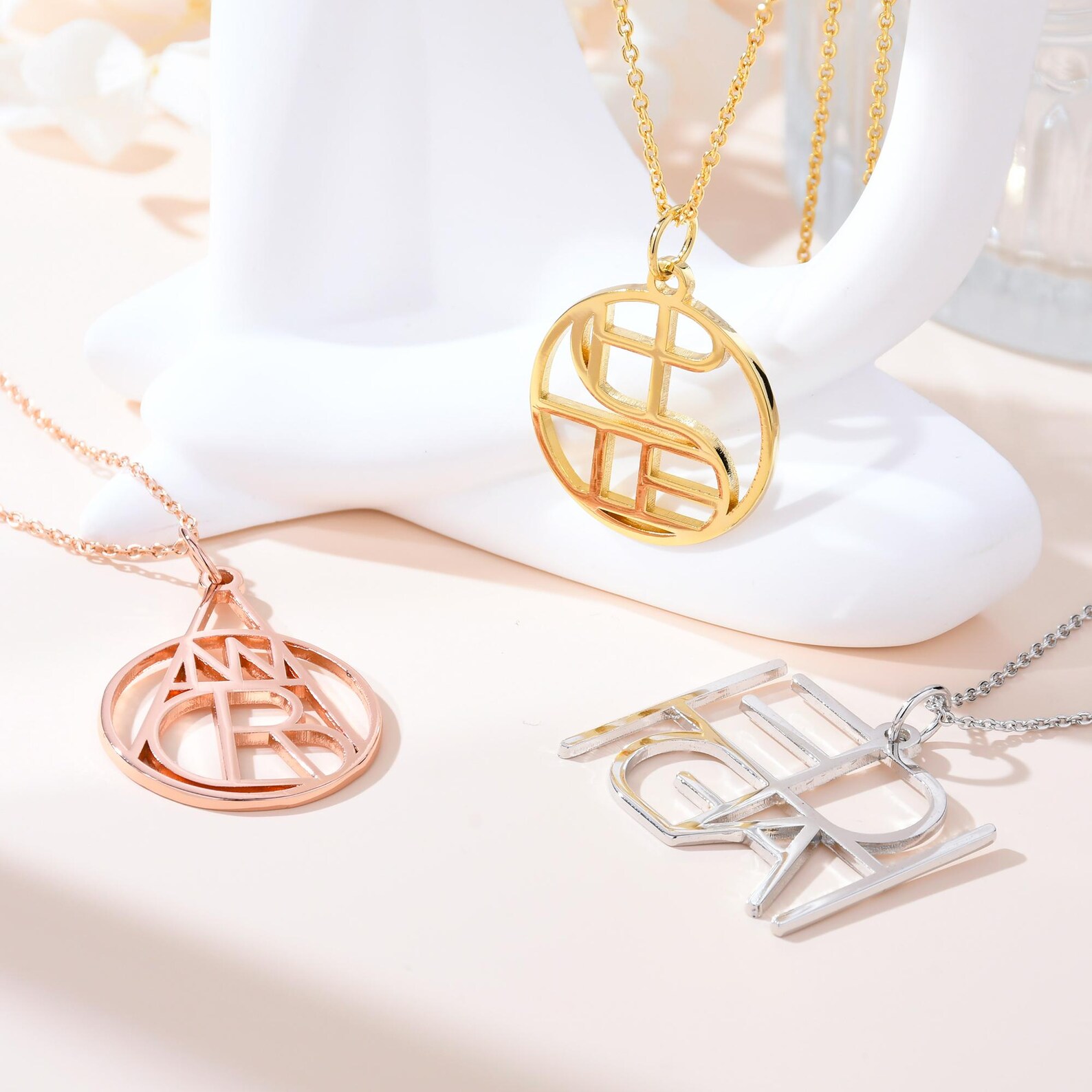 Personalized Name Logo Necklace, Custom Name Necklace, Unique Gift for ...