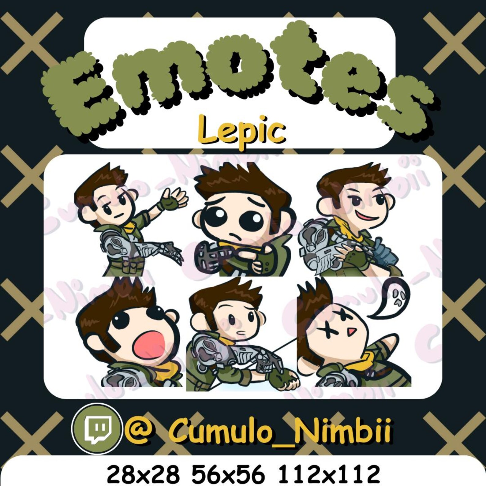 Lepic | the First Descendant | Twitch | Discord |emotes (6) - Etsy