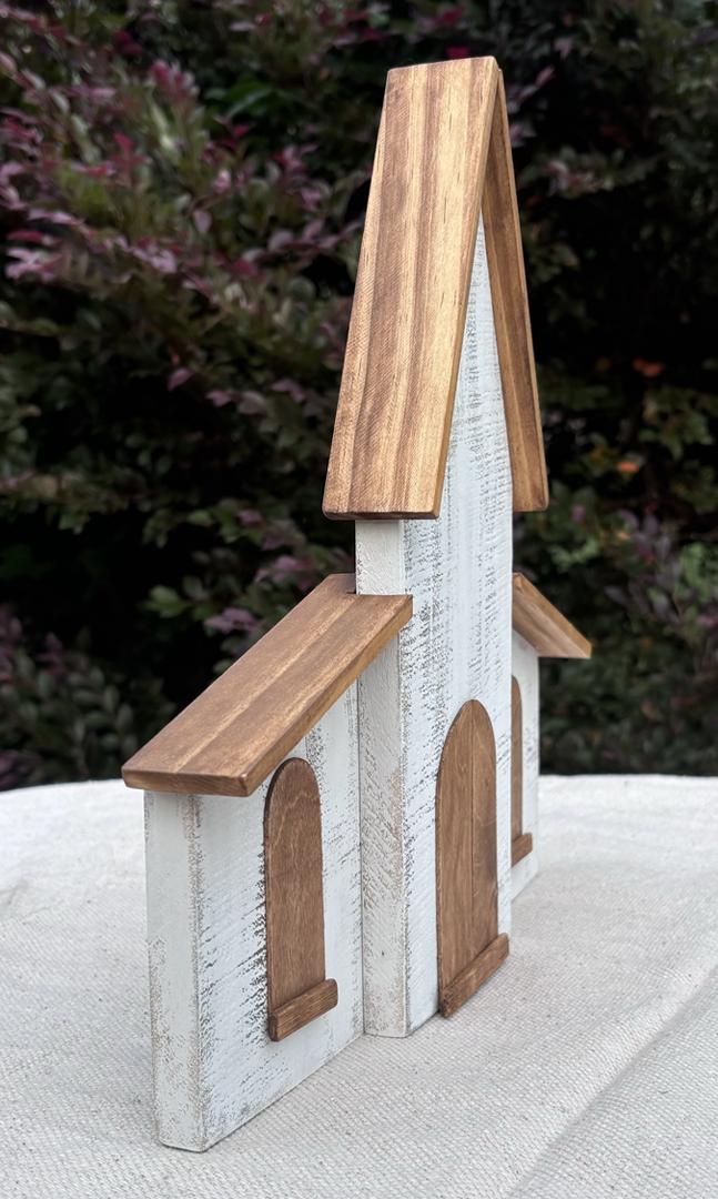 Handcrafted Rustic Church | Home Decor Church | Farmhouse Church ...