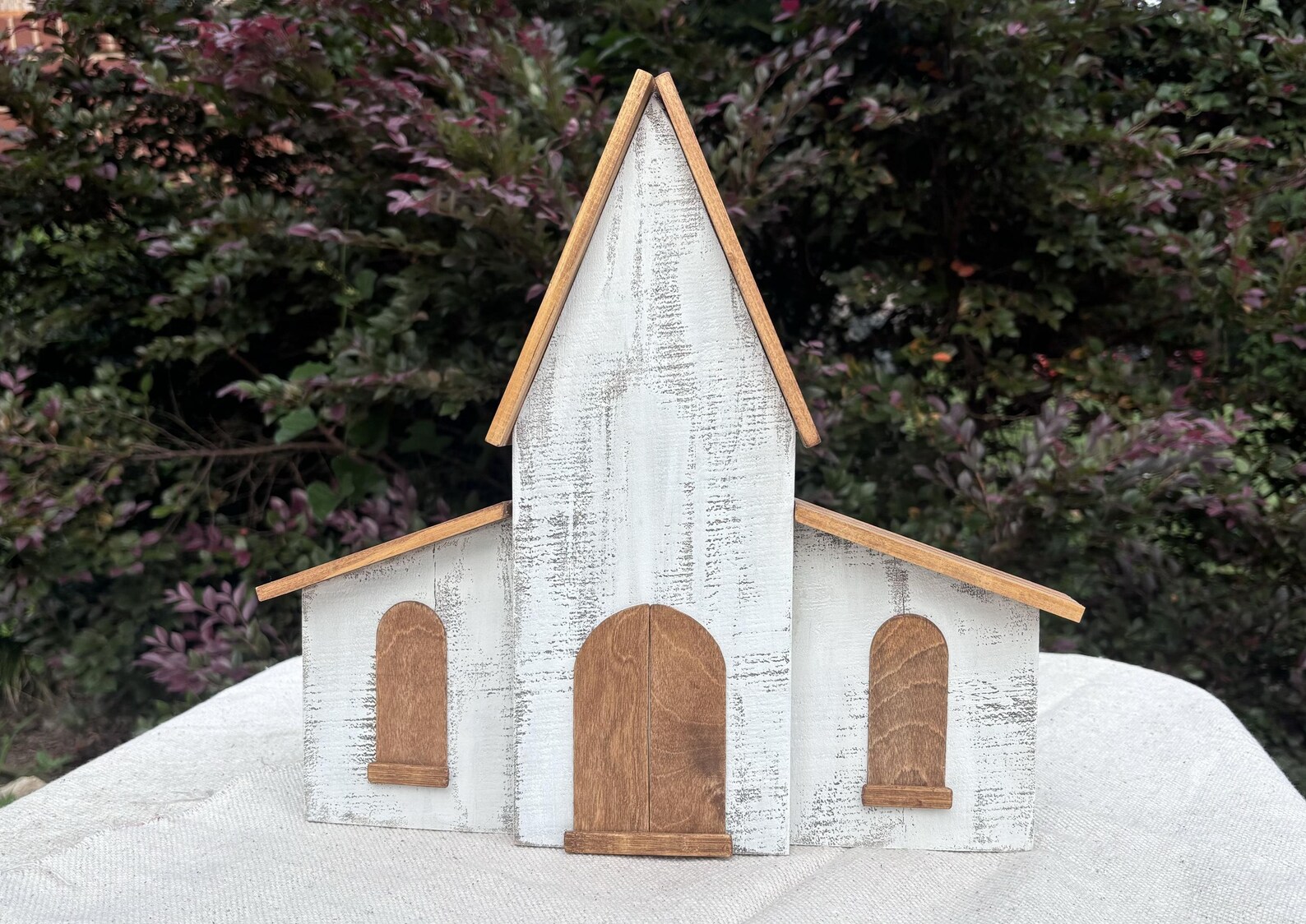 Handcrafted Rustic Church | Home Decor Church | Farmhouse Church ...